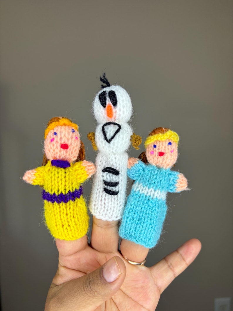 Handmade Wool Knit Finger Puppets Farm Animal (from 5 to 100 Units) - Etsy