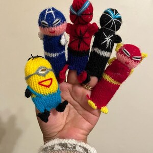 Handmade Knit Zoo Finger Puppets: Storytelling Set of 30 to 100 - Etsy