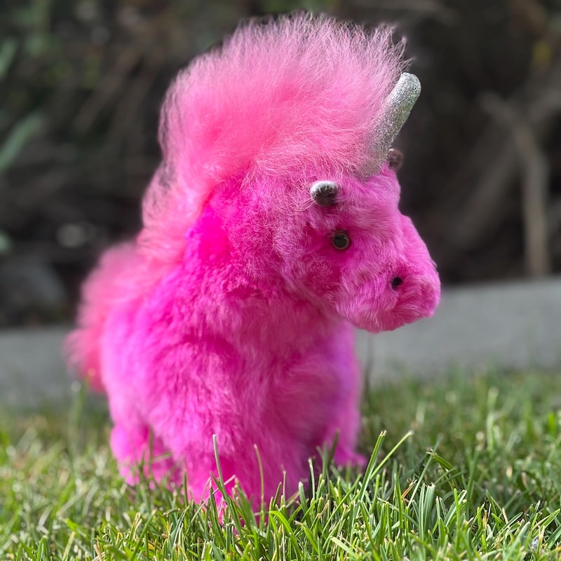 Pink Fluffy Unicorn - Etsy