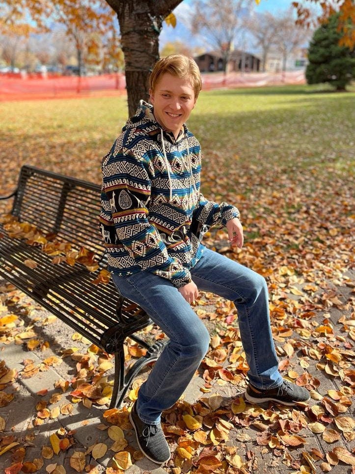 Peruvian Alpaca Jacket. autumn Fields Unisex Use. Handcrafted by ...