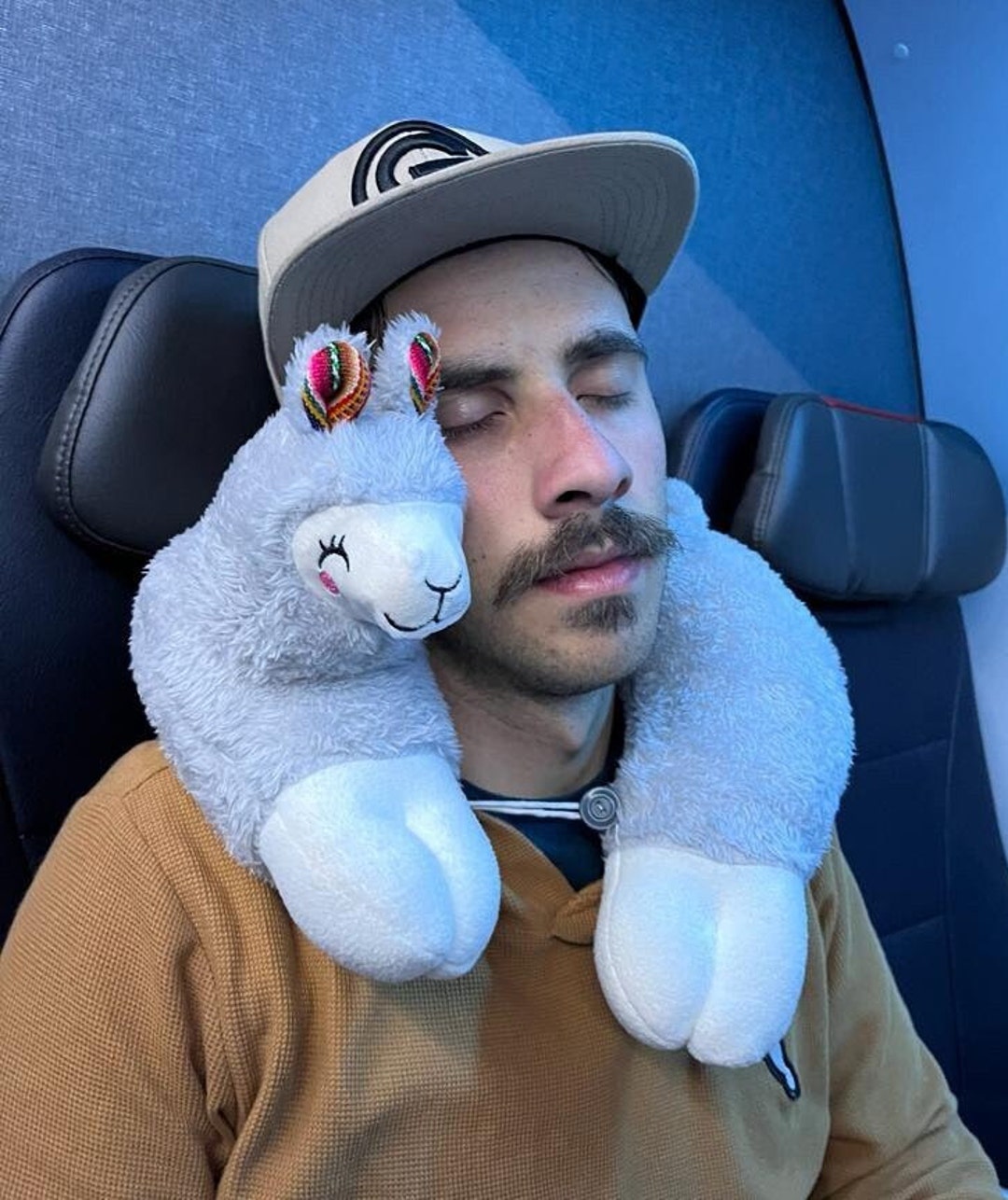 Llama Plush Travel Neck Pillow: Adult Nap Support - Etsy