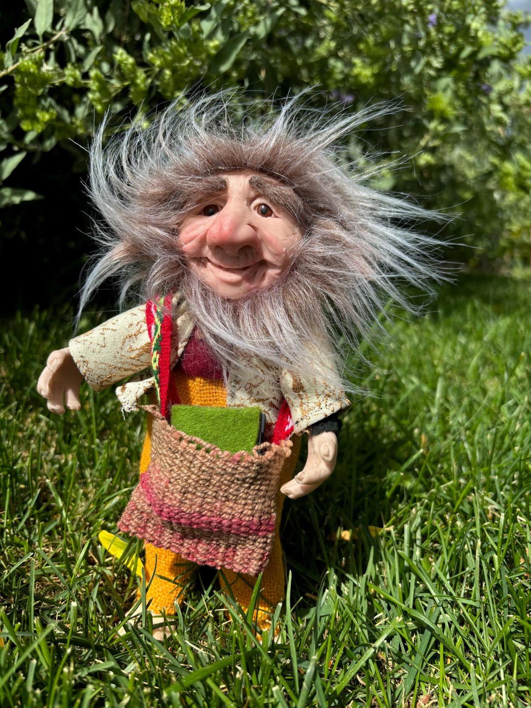 Librarian Troll/duende/elf/protection Gift/articulated Ceramic Elf/gif ...