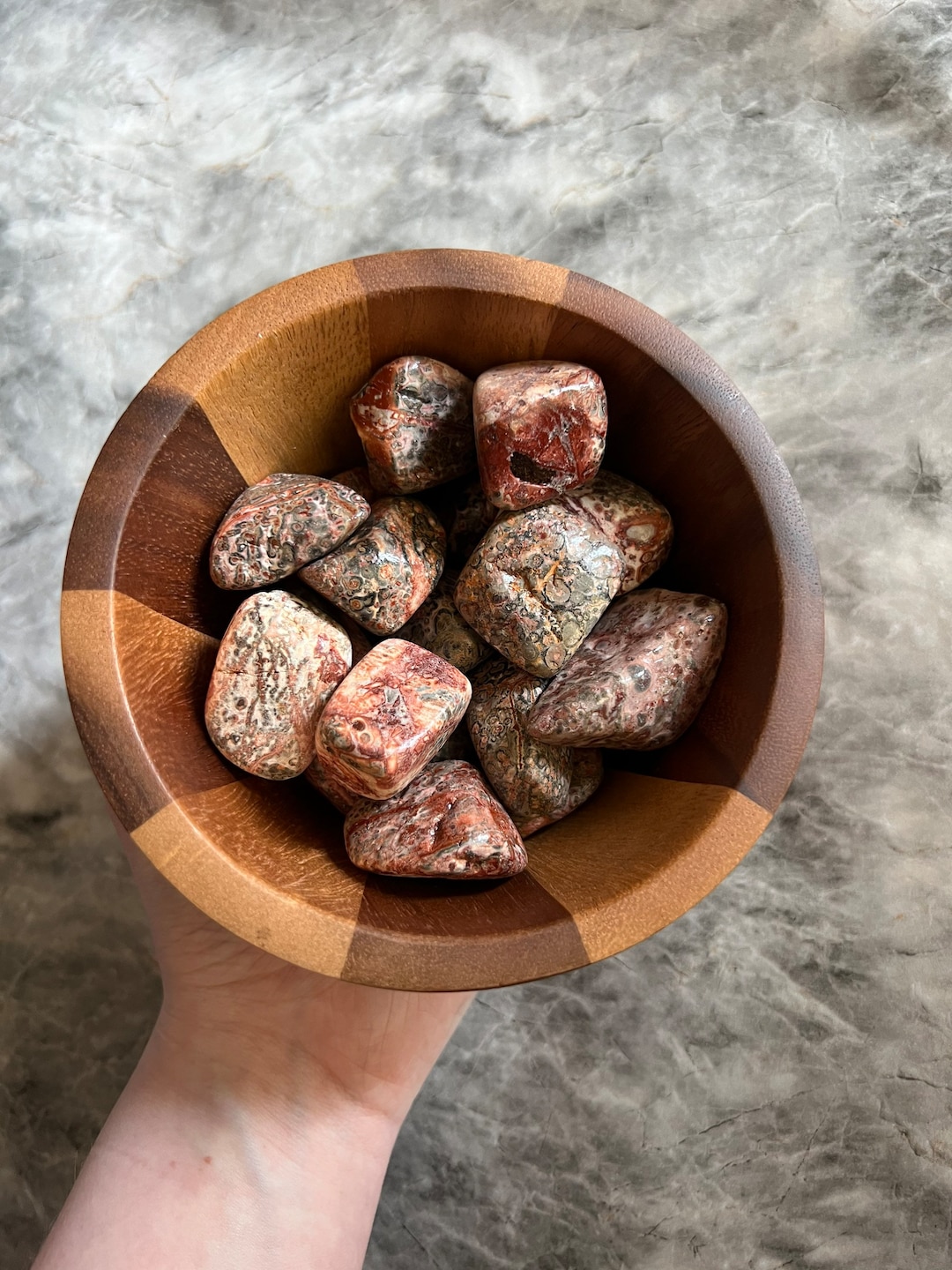 Leopard Skin Jasper Tumble | Tumbled Leopard Jasper | Tumbled Stone - Etsy