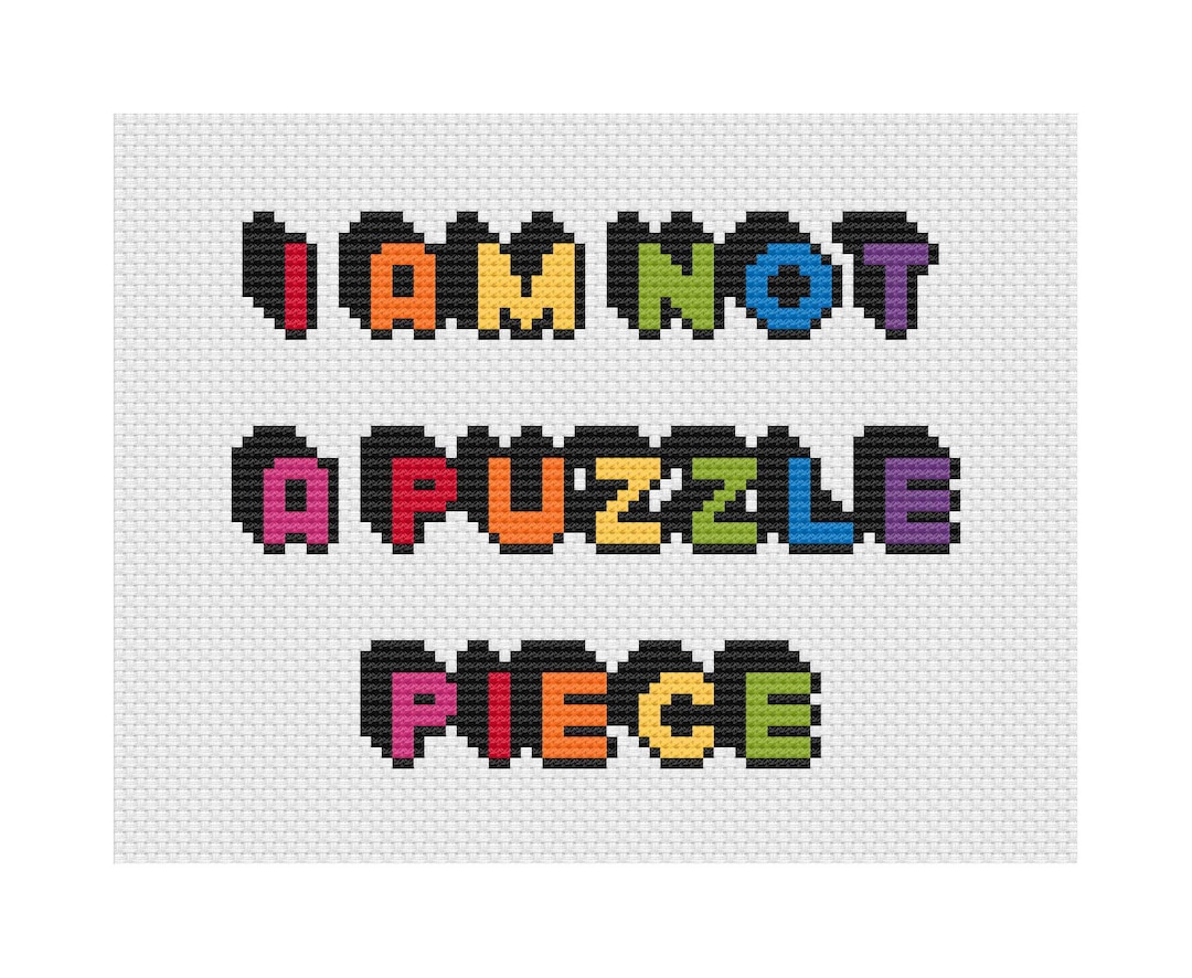 Autism Awareness Cross Stitch Pattern ( PDF : Digital Download) - Etsy