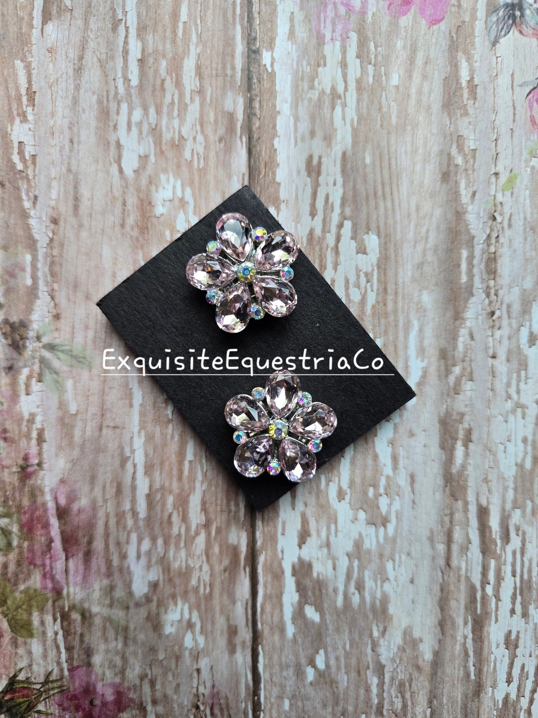 2 Light Pink Floral MAGNETIC Brooch Pins. Sash Pins, Competition Number ...