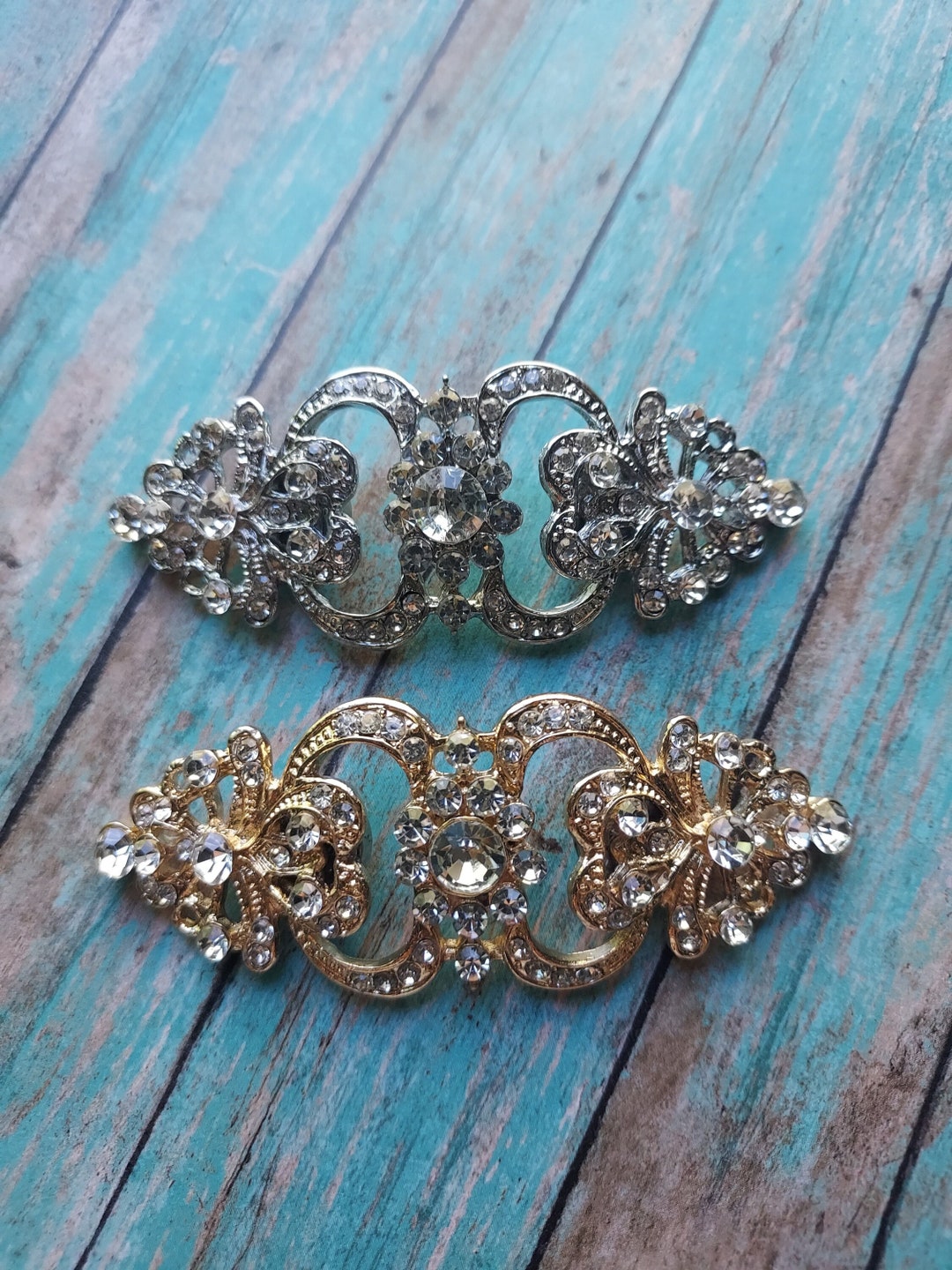 Magnetic Brooch, Silver or Gold English LARGE Collar Brooch, Stock Tie ...