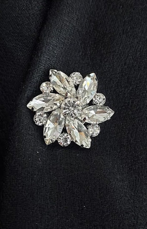 Crystal Pinwheel Magnetic Brooch. Horse Show Brooch Magnetic - Etsy