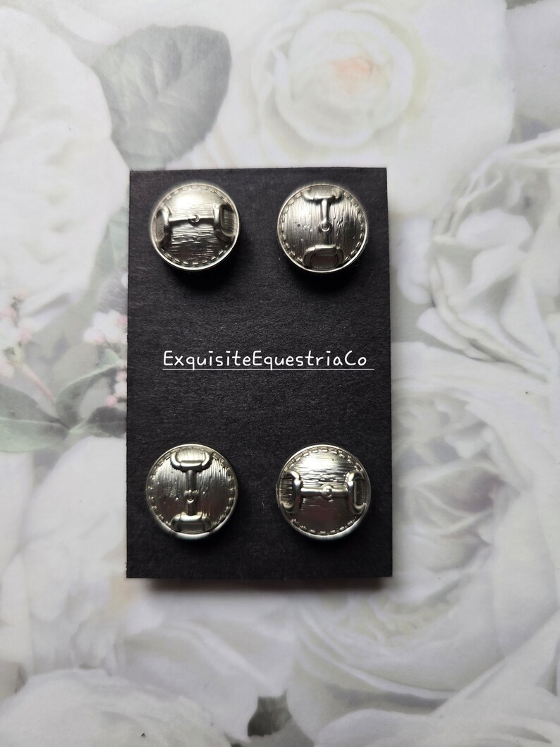 Silver Snaffle Bit Magnetic Number Pins, Horse Show Number Holders ...