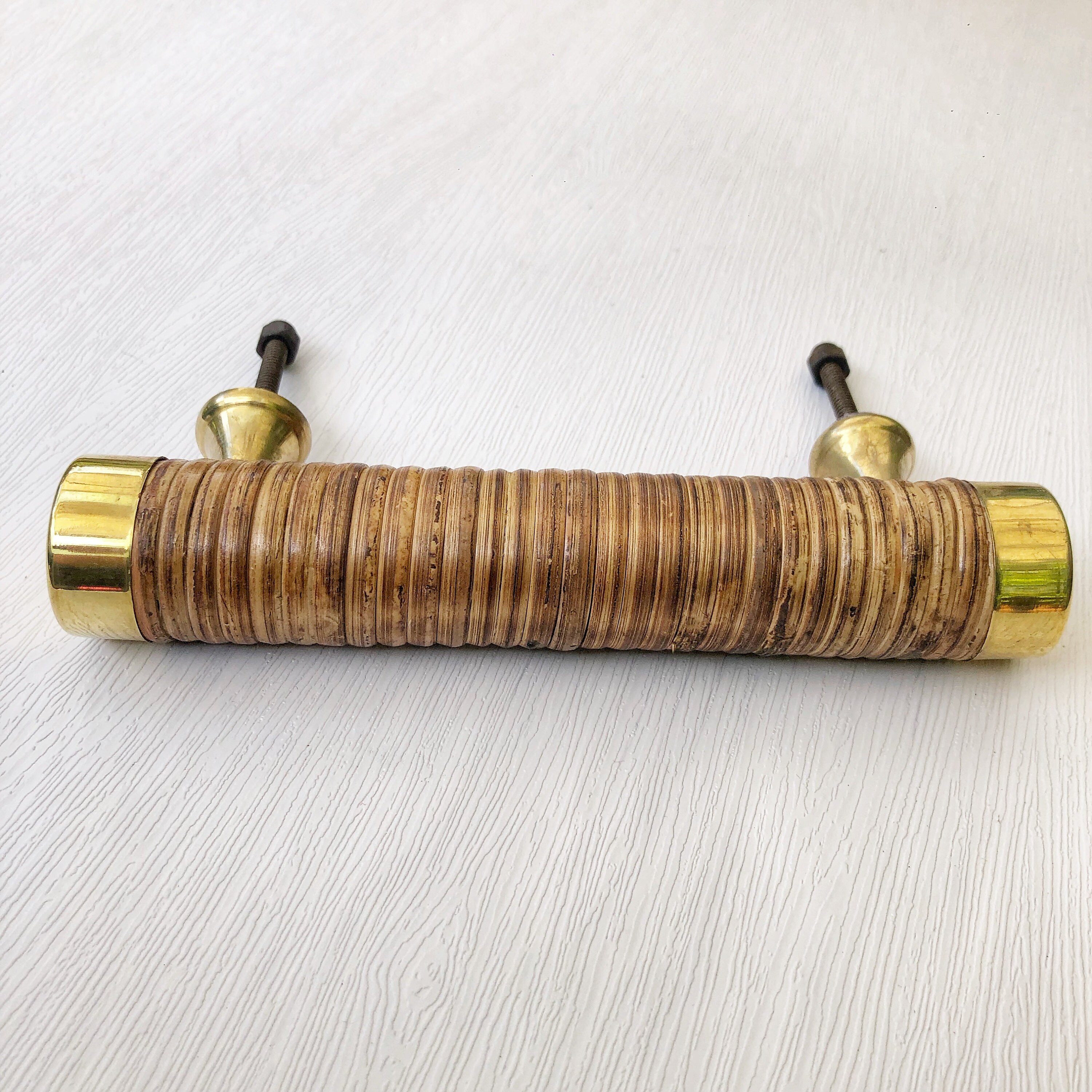 Round Rattan Handle Natural Rattan Boho Handles Cabinet Handles Handles ...