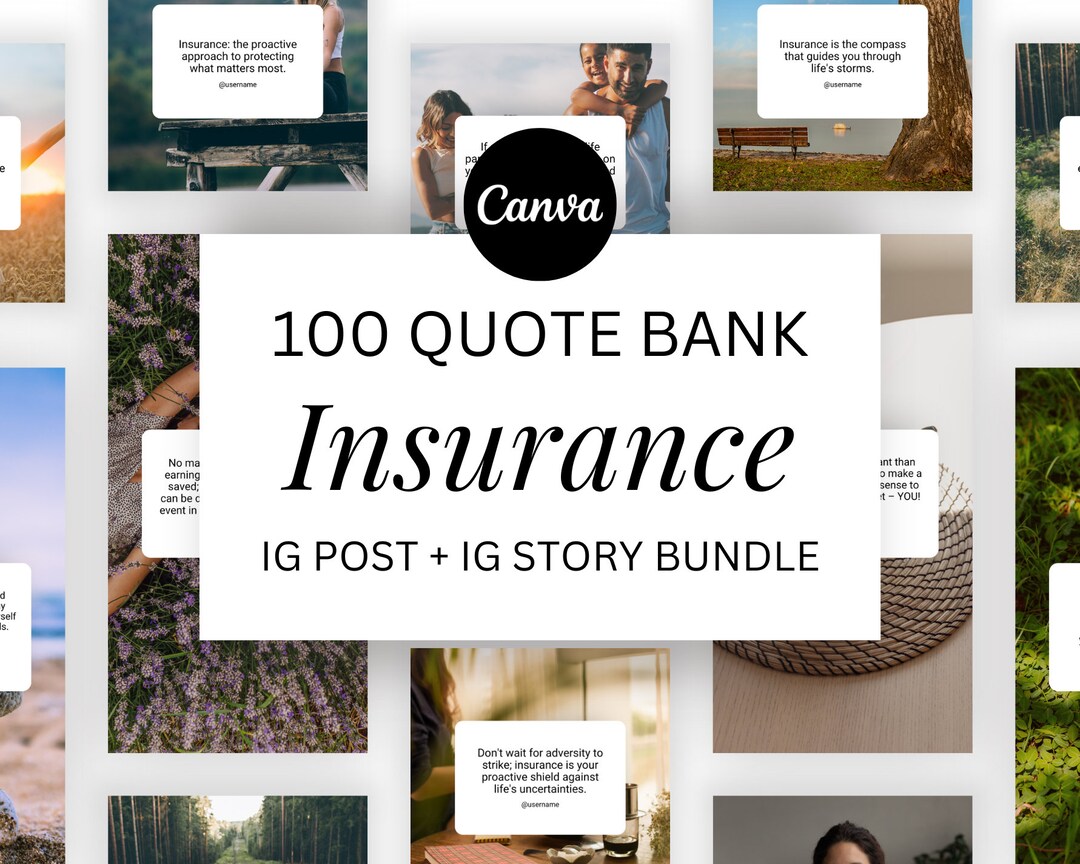 Maryakreatesph Digital and Prints | 100 Insurance Quote Bank IG Post ...