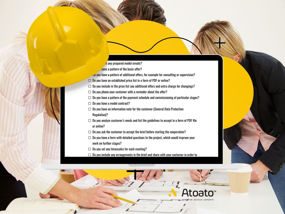 Checklist Architect, Interior Design, Printableto-do List, Custom Made ...