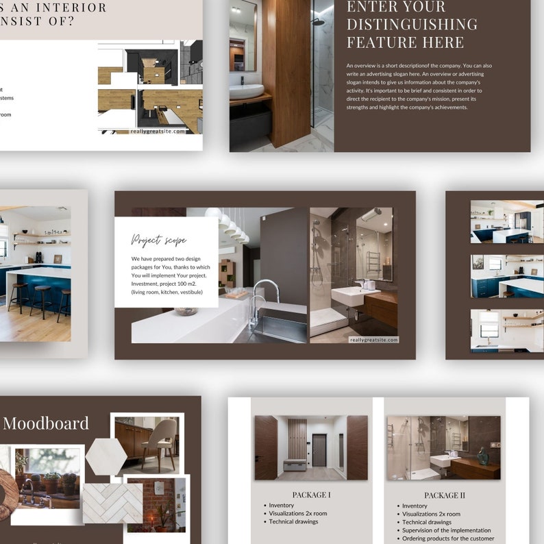 Architect Presentation for Client, Welcome Packet Template, Canva ...