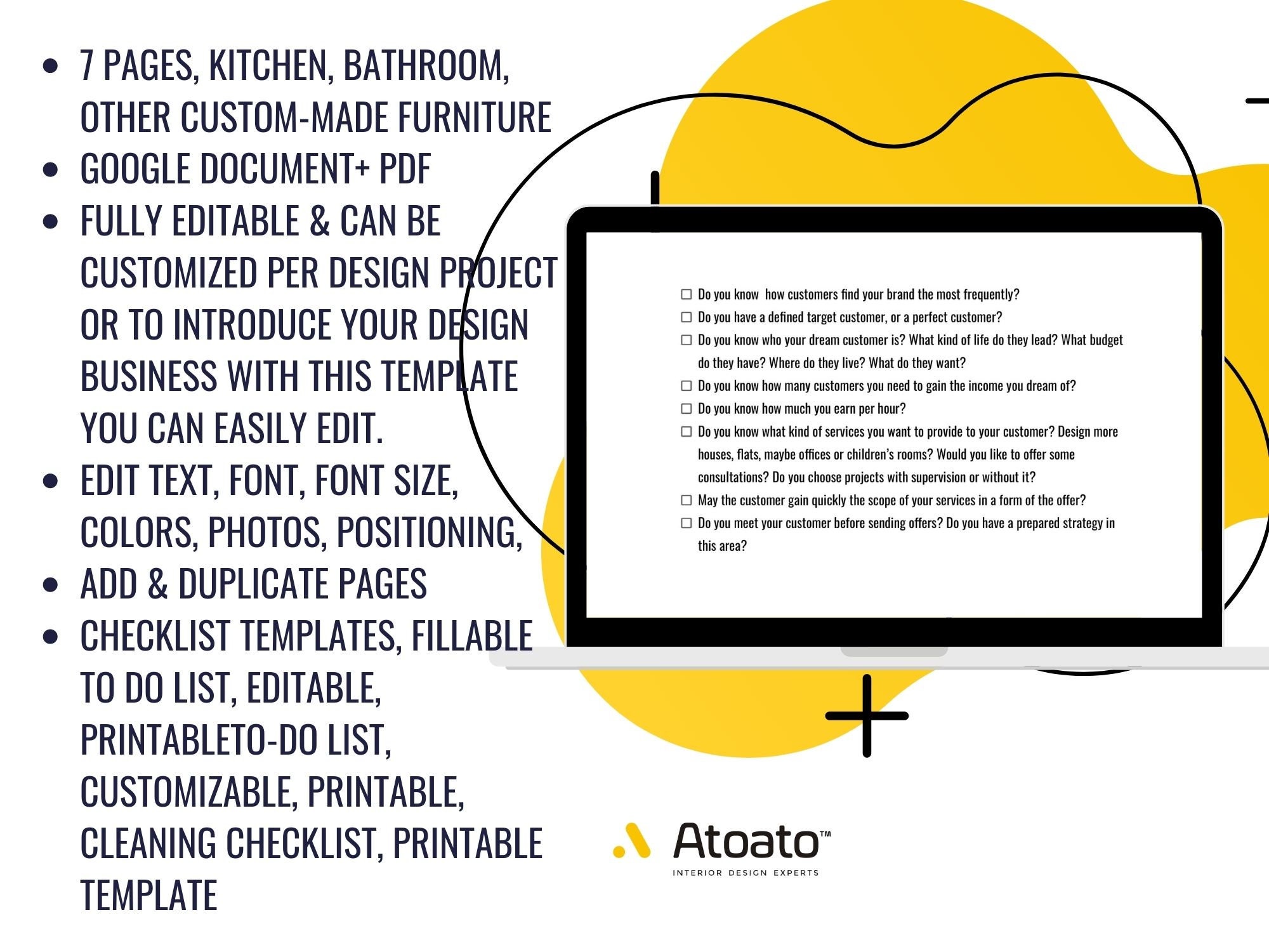 Checklist Architect, Interior Design, Printableto-do List, Custom Made ...