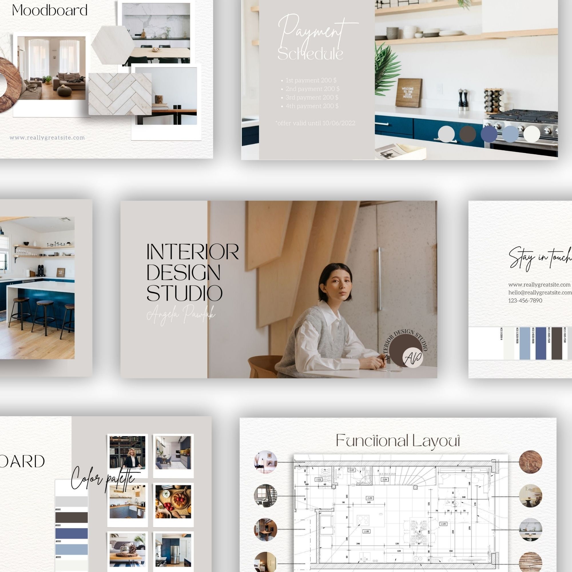 Client Presentation Templates + Design Board Moodboards, Client ...