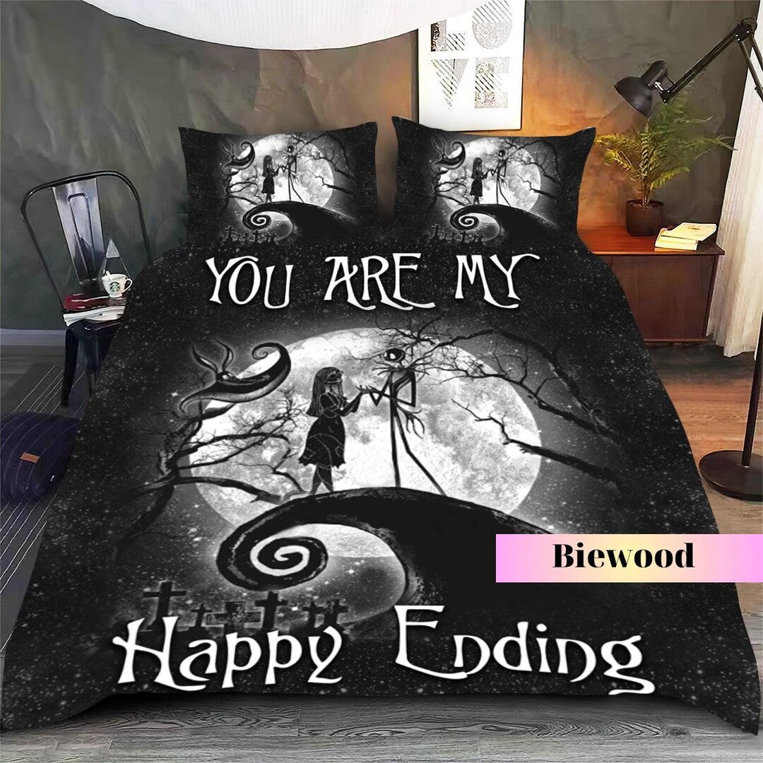 Christmas Jack and Sally Bedding Set Jack Skellington - Etsy