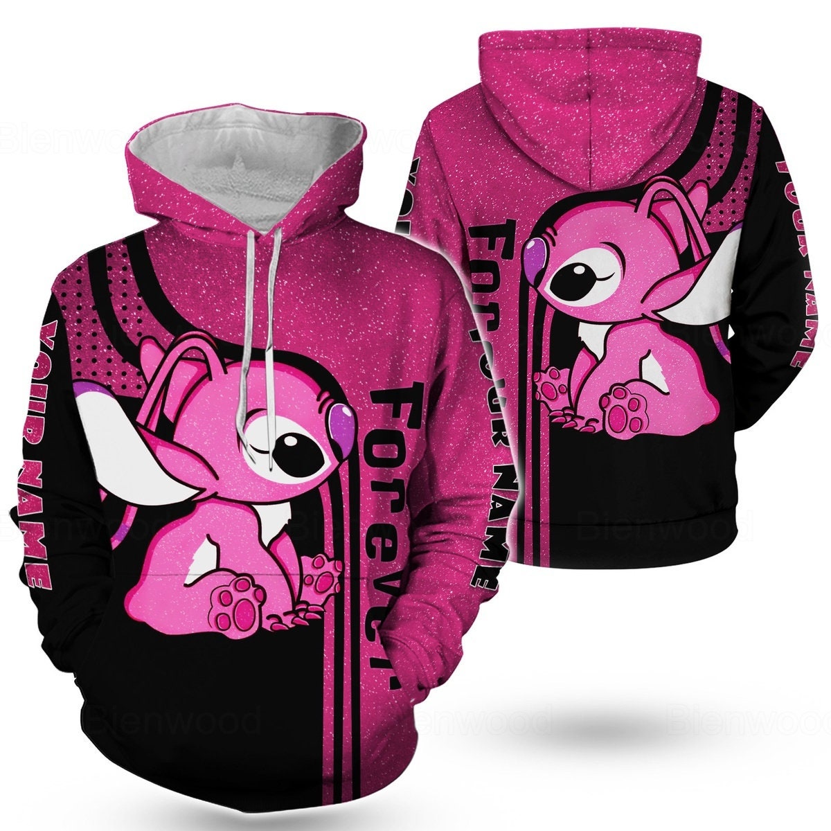 Stitch Et Angel Ensemble Pour Toujours Stitch Couple Sweat À Capuche 3D ...