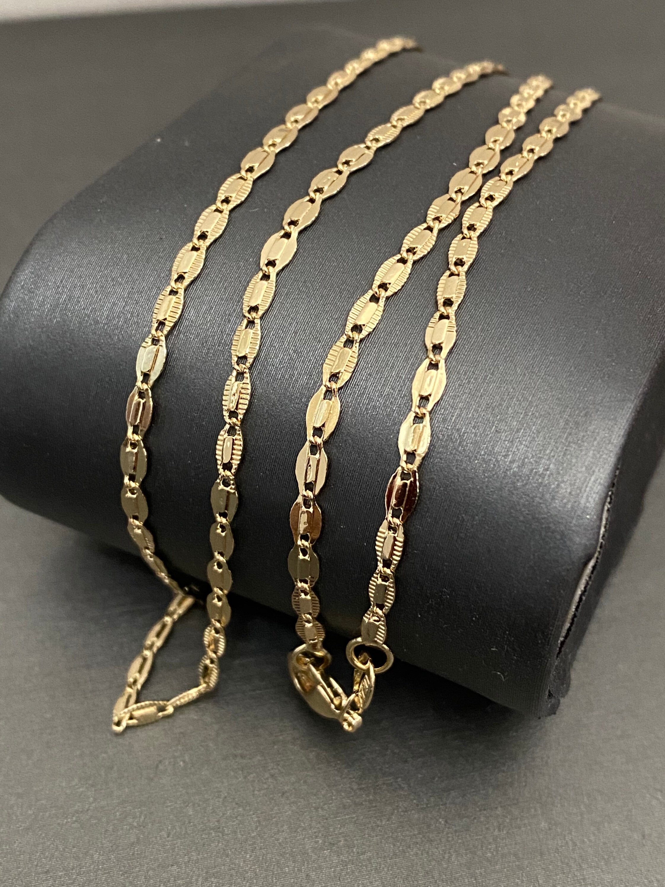 14K Gold Plater Valentino Chain - Etsy