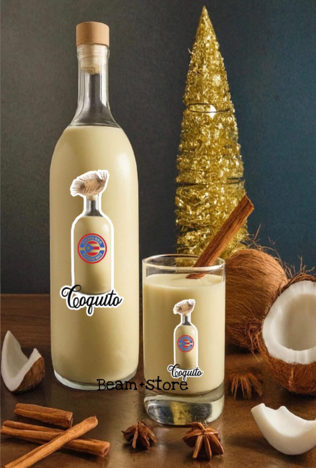 Coquito Bottle Labels. 12 Pieces, 2”x3” - Etsy