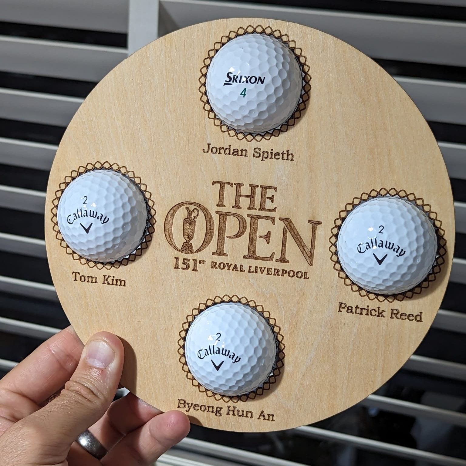 Golf Ball Display, Wall Mounted Ball Display, Custom-made Ball Plaque ...