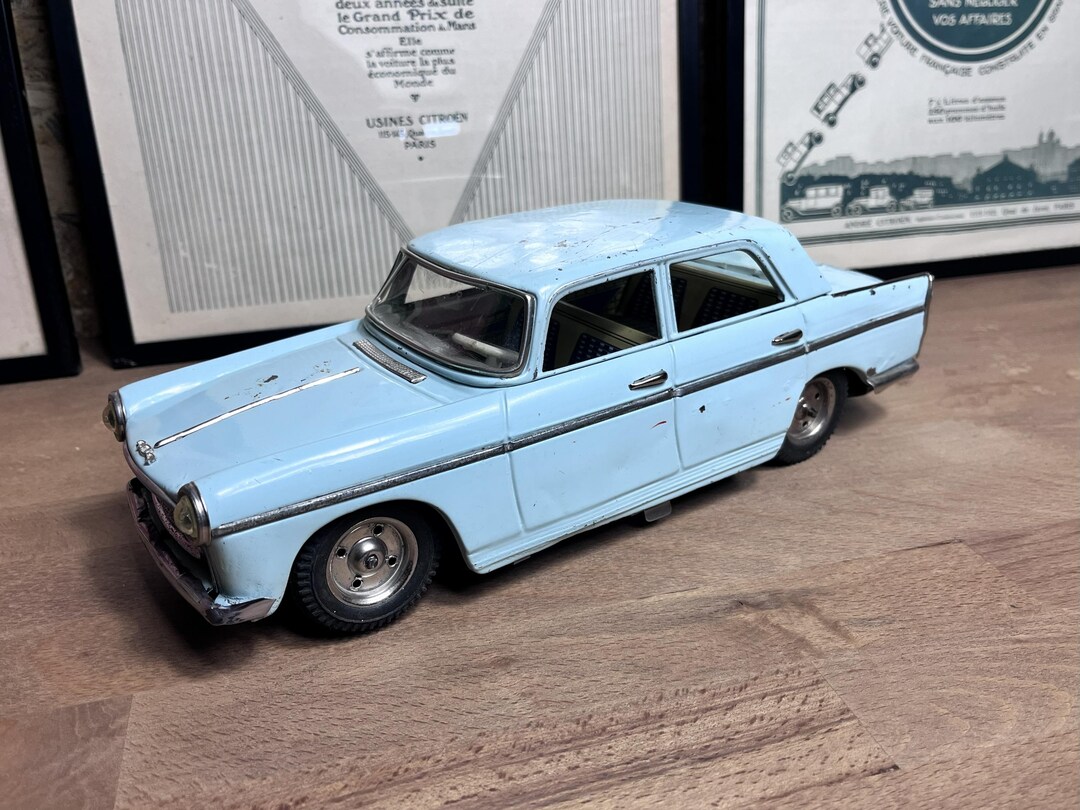 Rare - JOUSTRA Peugeot 404 – Vintage Tin Toy Car – 1961 – French Wind ...