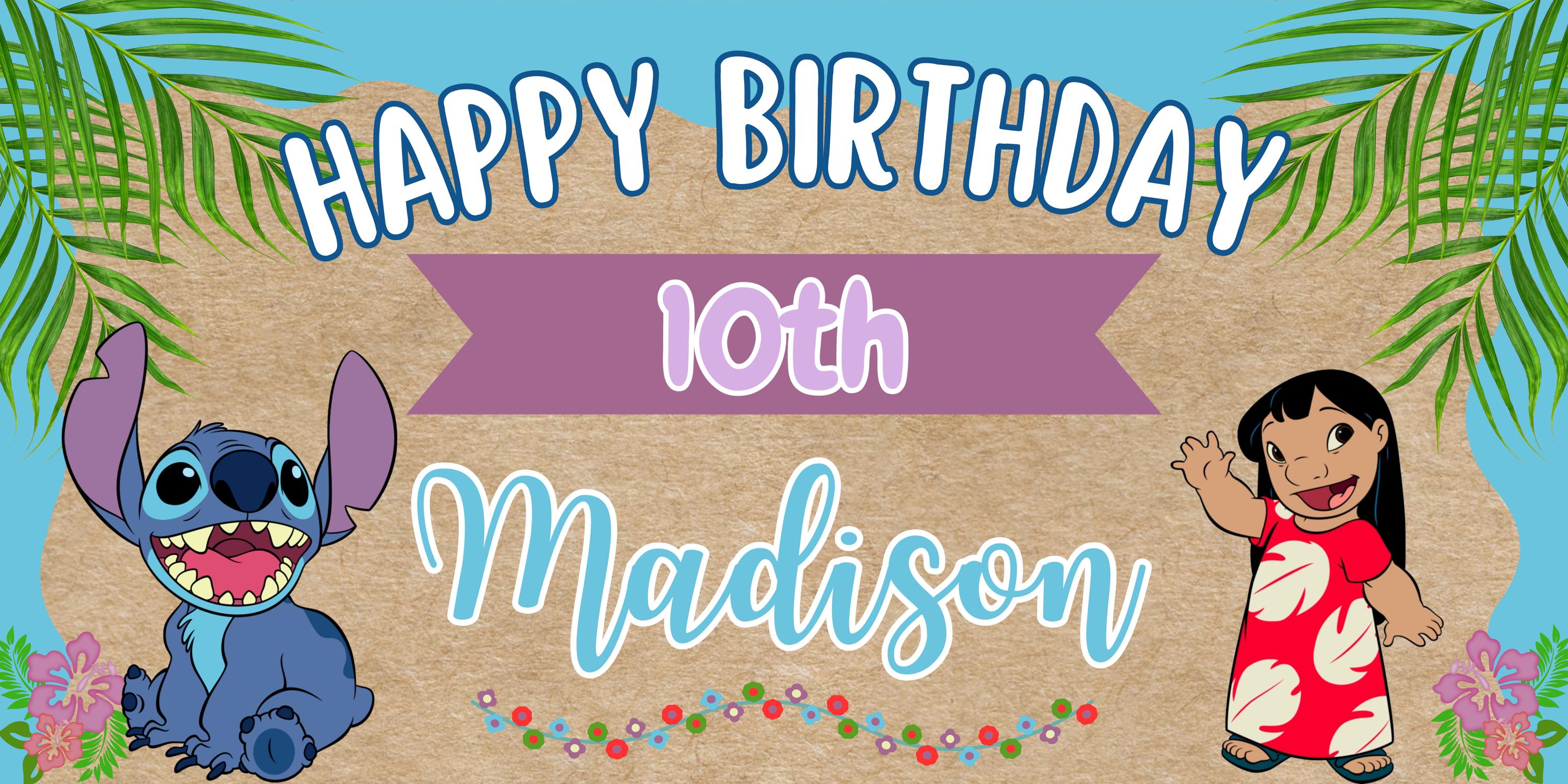 Lilo & Stitch Birthday Banner - Etsy