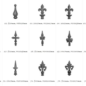 Cast Iron Decorative Gate Fence Arrowhead , Forged Cast Steel Arrowhead ...