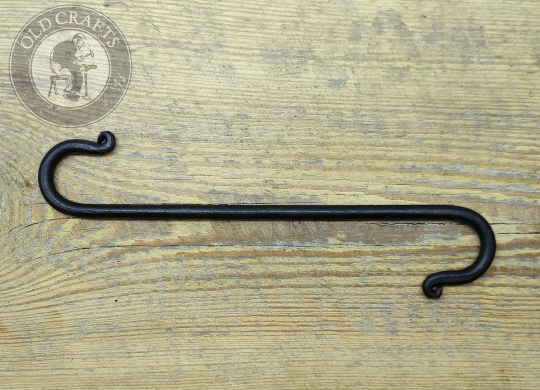 9" Long Twisted S Hook, Nine Inch Long Hand Forge S Hook Set, Wrought ...