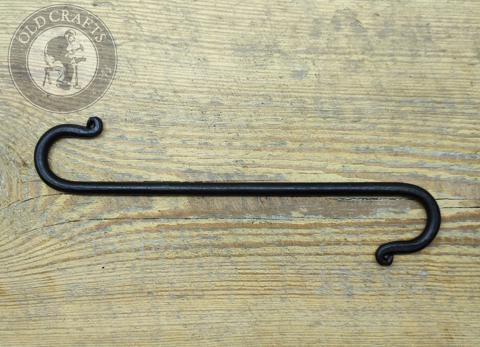 9 Long Twisted S Hook Nine Inch Long Hand Forge S Hook - Etsy