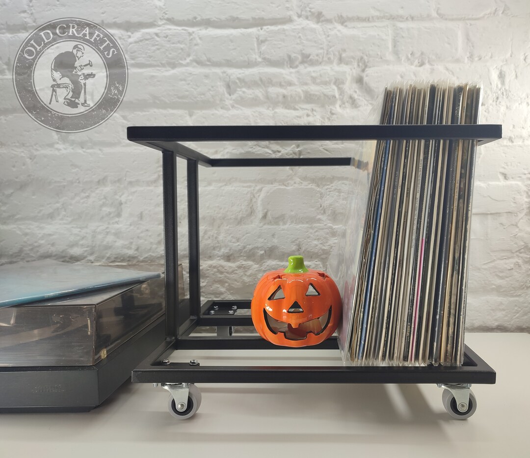 LP Storage Crate, Album Rack, LP Record Box With Wheels, Vinyl ...