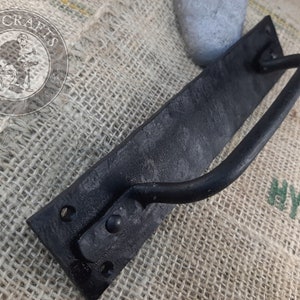 Blacksmith Hand Forged Iron Rustic Drawer Door Handle, Cabinet Pull ...