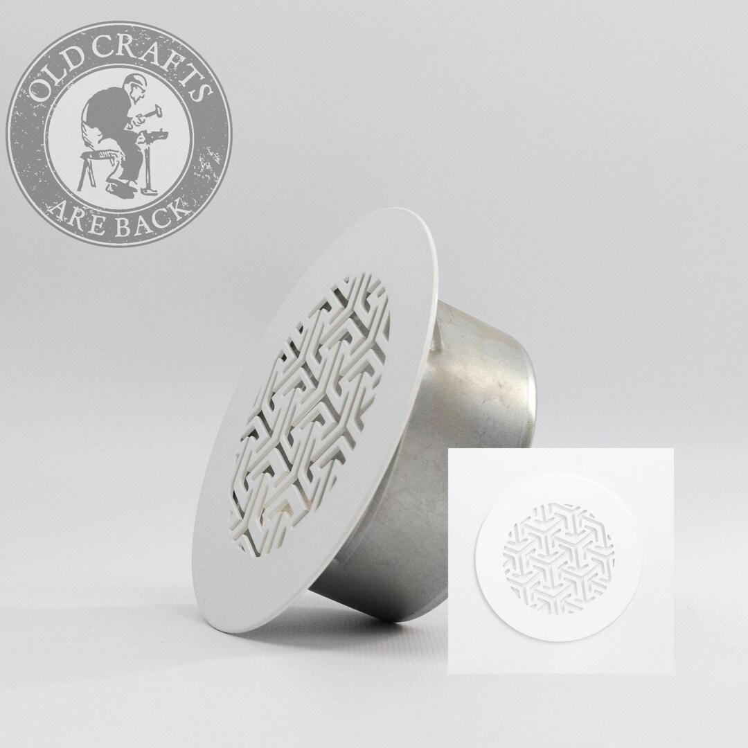 White Vent Cover, Vent Cover With Decorative Pattern, Metal Vent Cover ...