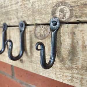 Blacksmith Forged Coat Hooks Hook, Wall Mounted Iron Hook, Nail Hooks ...