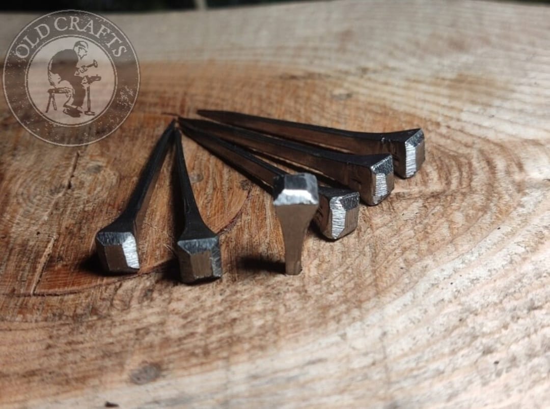 Pack of 5 HAND FORGED Nails, Blacksmith Nails, Rustic Antique Vintage ...