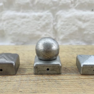 Decorative Gate Post Cap, Fence Post Cap, Forged Fence Decor,galvanized ...