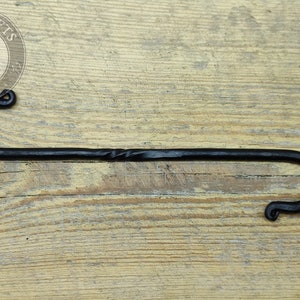 9" Long Twisted S Hook, Nine Inch Long Hand Forge S Hook Set, Wrought ...