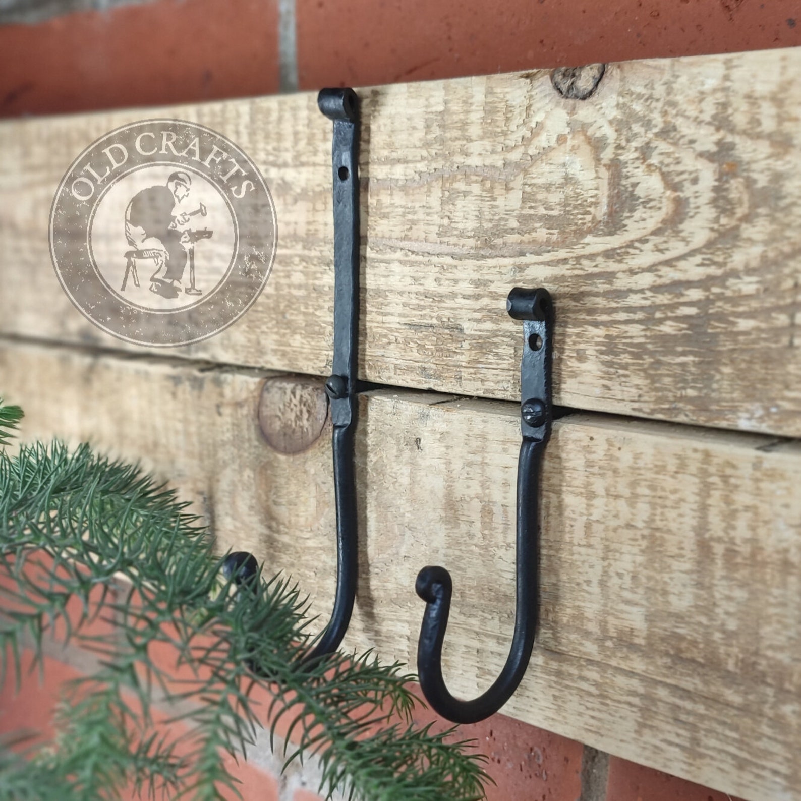 L M Blacksmith Forged Coat Hooks Hook Wall Mounted Iron Hook - Etsy