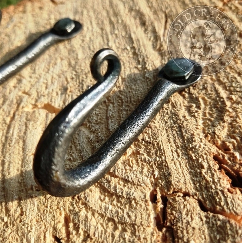 Blacksmith Forged Coat Hooks Hook Wall Mounted Iron Hook - Etsy