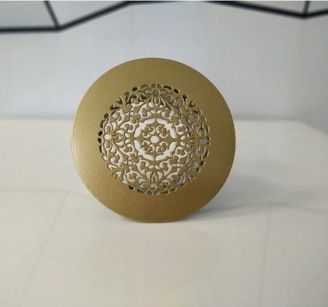 Gold Round Decorative Vent Plate Cover Recuperation Grating - Etsy