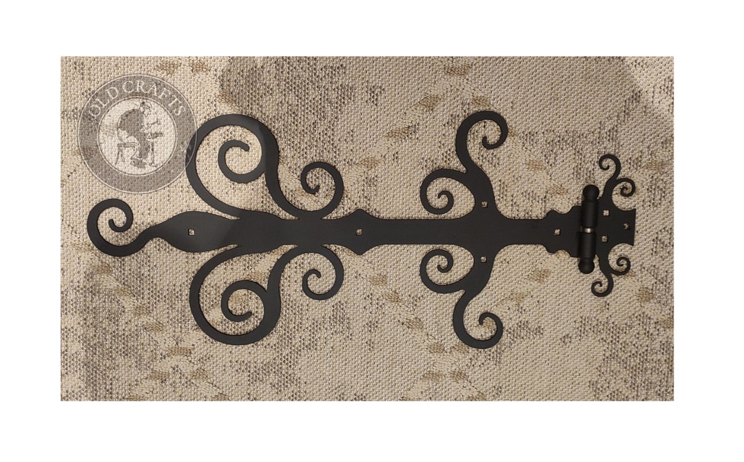Large Gate Hinge, Gothic Style Decorative Iron Steel Gate Church Door ...