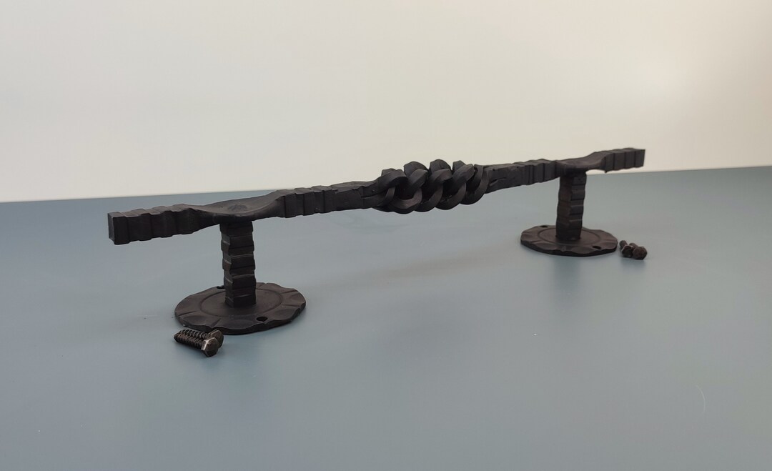 11'' or 15'' Door Gate Wrought Handle, Gate Opening, Hand Forged Handle ...