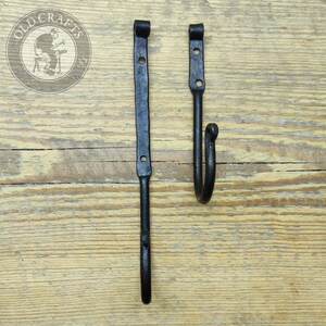 L M Blacksmith Forged Coat Hooks Hook, Wall Mounted Iron Hook, Clothes ...