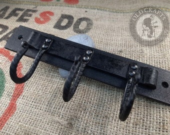 Hand Forged Rack, Blacksmith Made, Coat Hat Towel Rack - Etsy