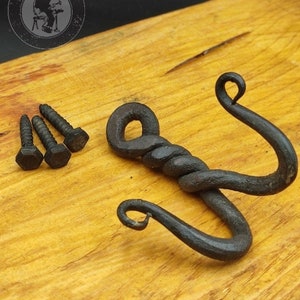 Pack of 10 HAND FORGED Screws, Head Wrought Iron Blacksmith, Rustic ...