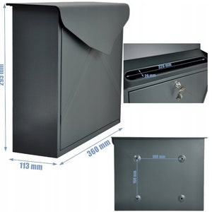 C4 Envelope Look Wall Mounted Mailbox, Minimalist Mailbox, Modern ...