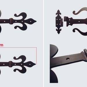 Gothic Style Fleur Style Saxon Style Decorative Iron Steel Gate Church ...