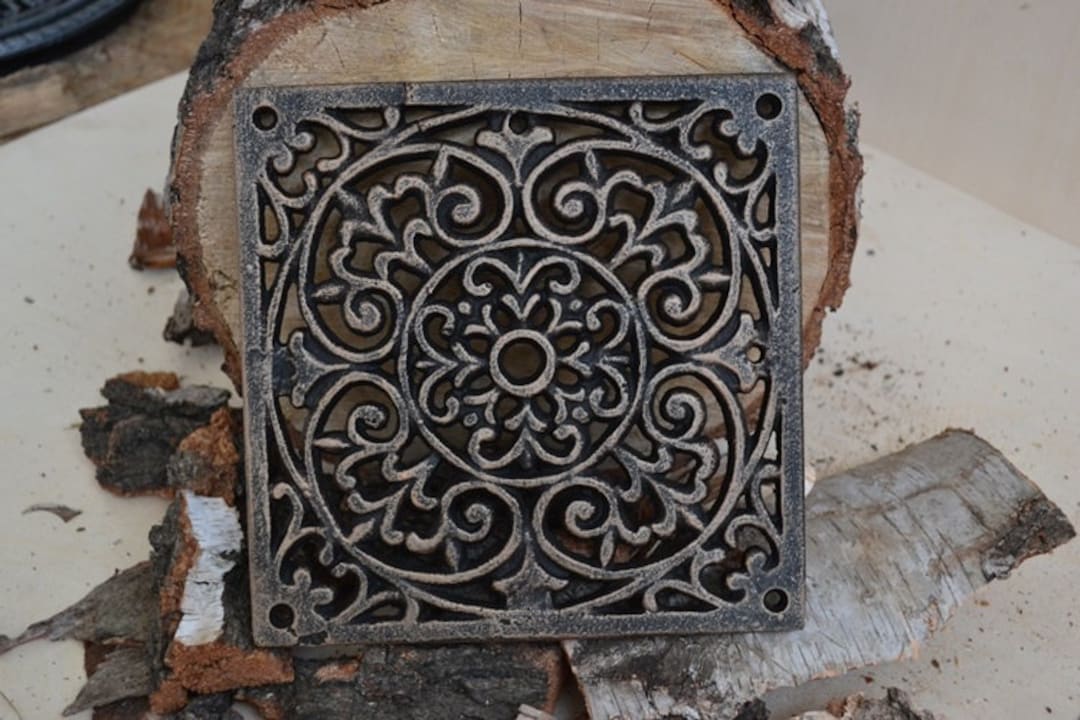 Cast Iron Vent Cover, Rustic Vent Cover, 6 Colors, Air Vent Cover ...