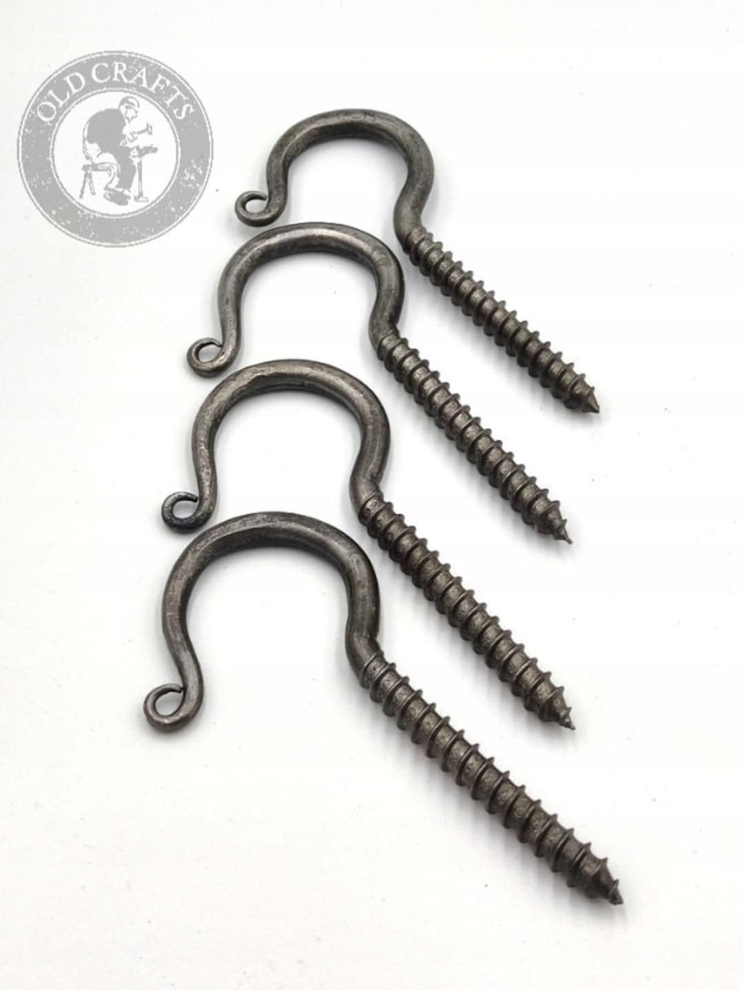 Rustic Ceiling Hook, Hand Beam Hook, Screw in Hook, Threaded Hook ...