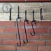 9 Long Twisted S Hook, Nine Inch Long Hand Forge S Hook Set, Wrought ...