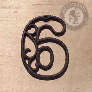 Vintage Decorative Cast Iron Numbers With Mounting Screws, Small Cast ...