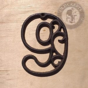 Vintage Decorative Cast Iron Numbers With Mounting Screws, Small Cast ...